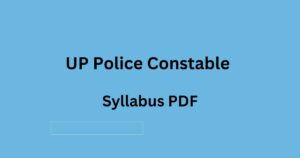 UP Police Constable Syllabus 2024: Check Subject-wise Syllabus PDF ...
